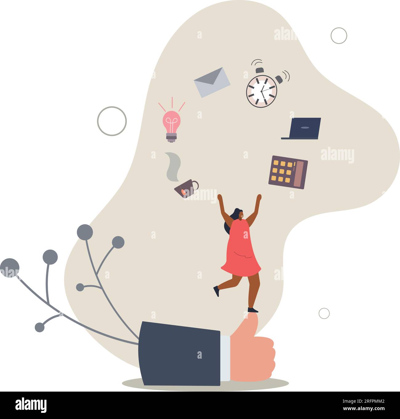 Leadership skills concept cartoon hi-res stock photography and images ...