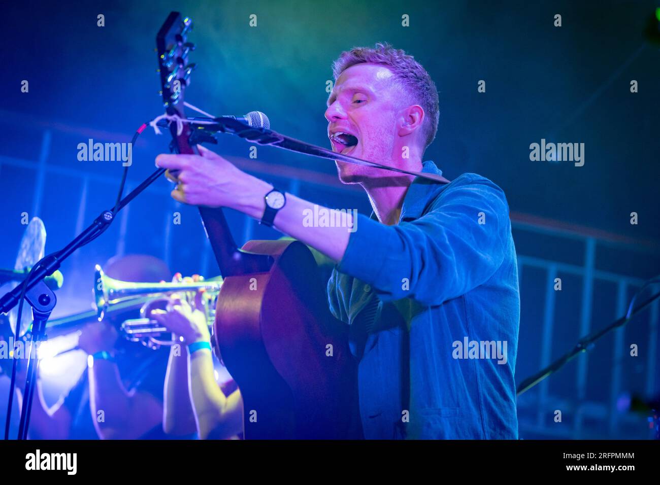 Edinburgh, Scotland. Fri 4 August 2023. Scottish band Randolph’s Leap ...