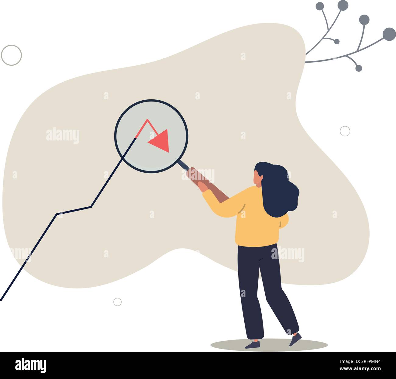 Stock price decline cartoon hi-res stock photography and images - Alamy