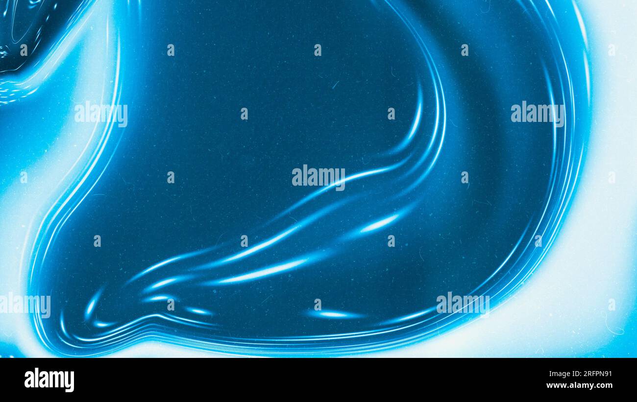 Dark grainy gradient abstract background in blue tones. Glowing spot ...