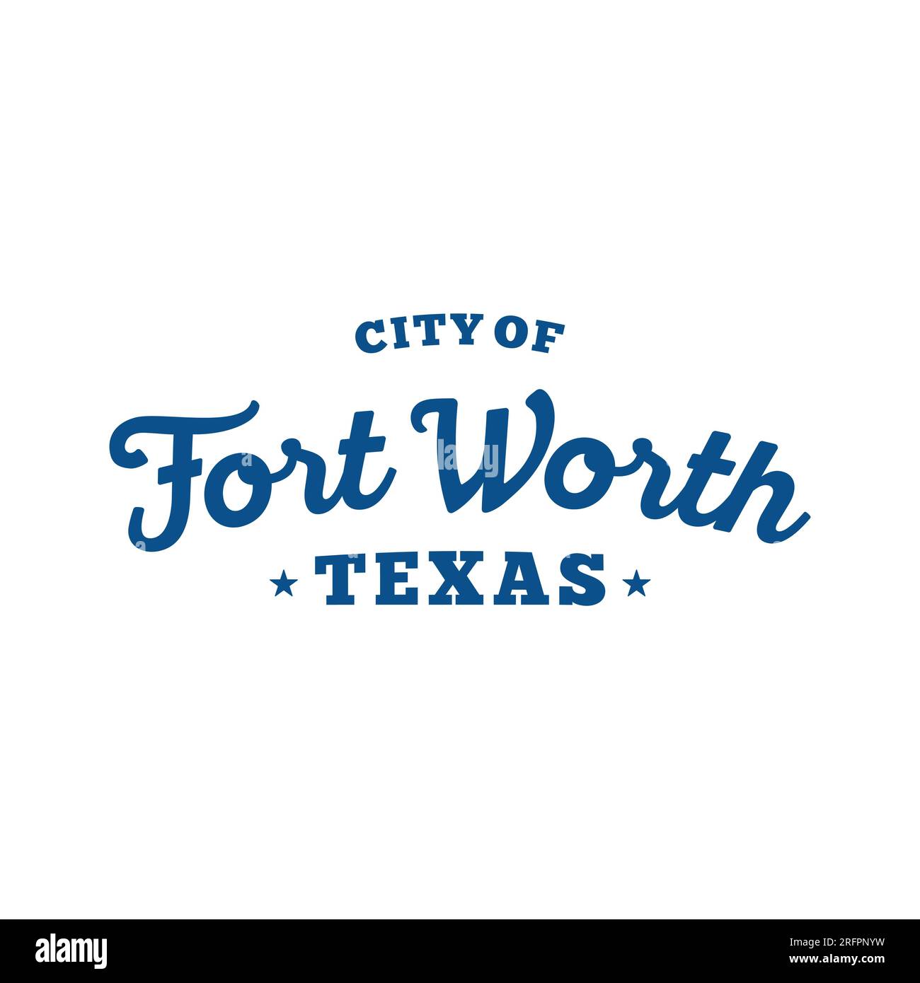 City of Fort Worth lettering design. Fort Worth typography design ...