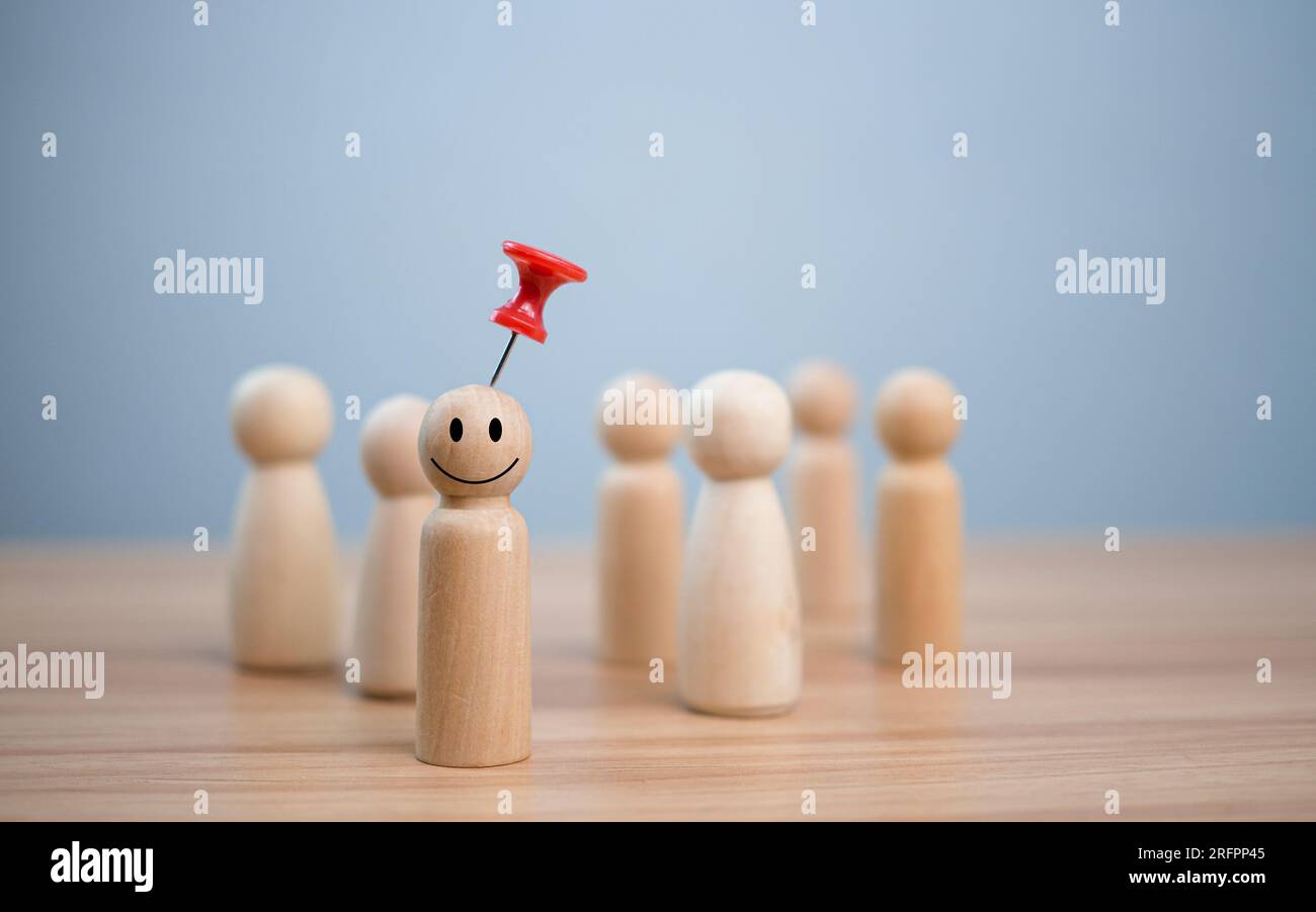 Business and human resources concept for leadership and team leader. A ...