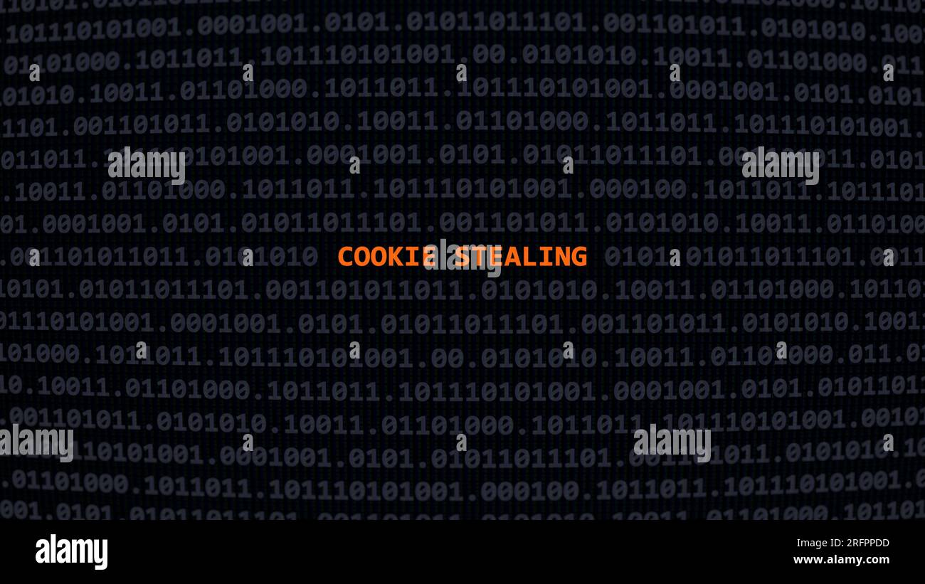Cyber Attack Vulnerability Text In Binary System Ascii Art Style Code On Editor Screen Text