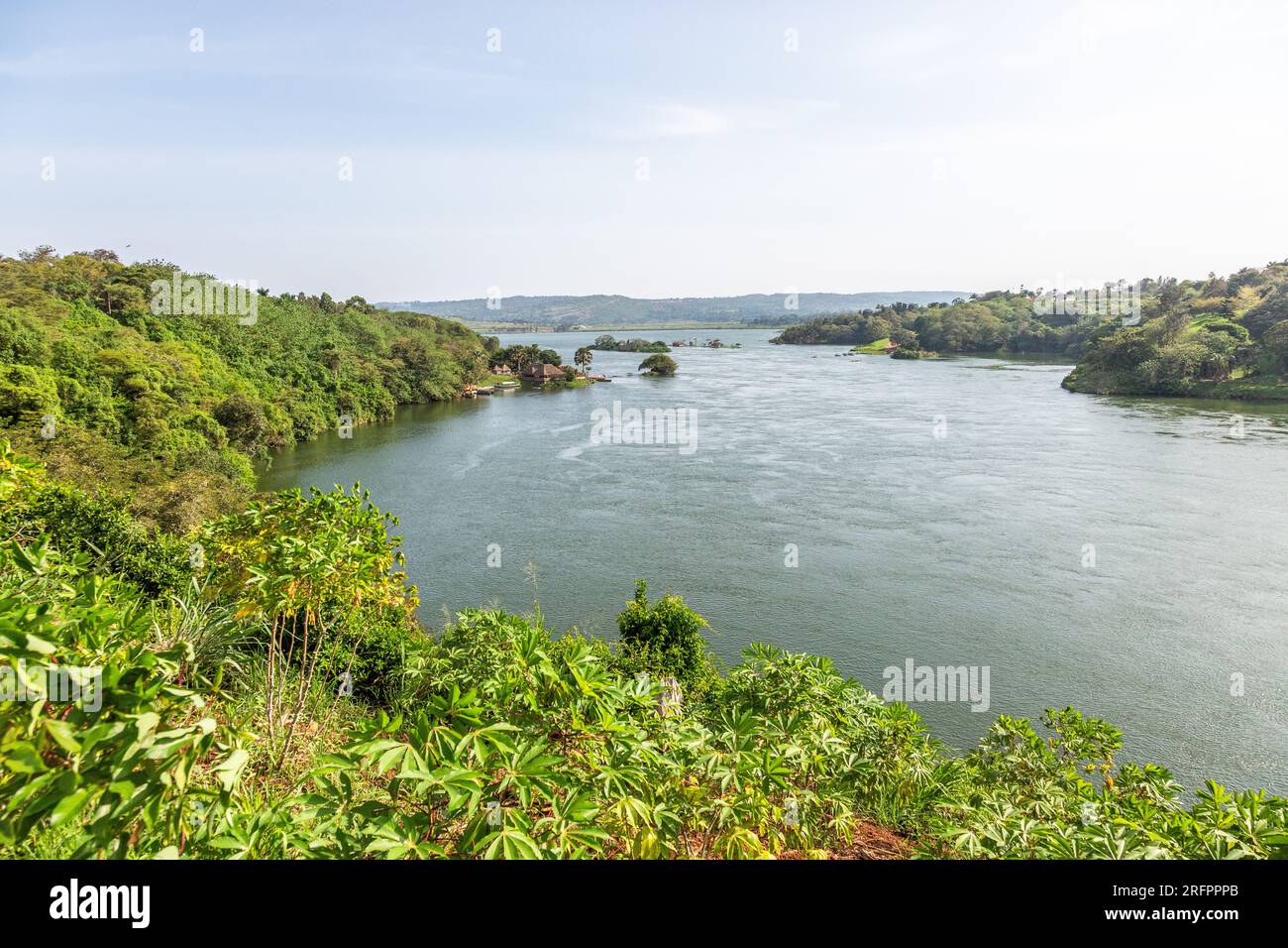 Views of the nascent Nile, where Lake Victoria sheds its overflow ...