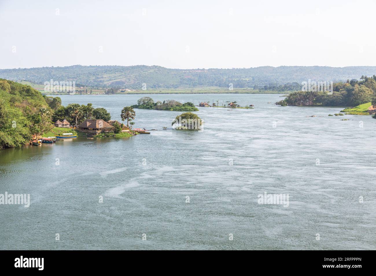 Views of the nascent Nile, where Lake Victoria sheds its overflow ...