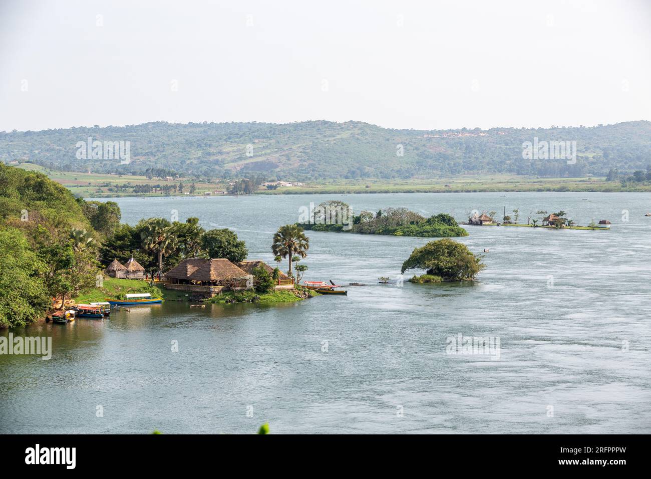 Views of the nascent Nile, where Lake Victoria sheds its overflow ...