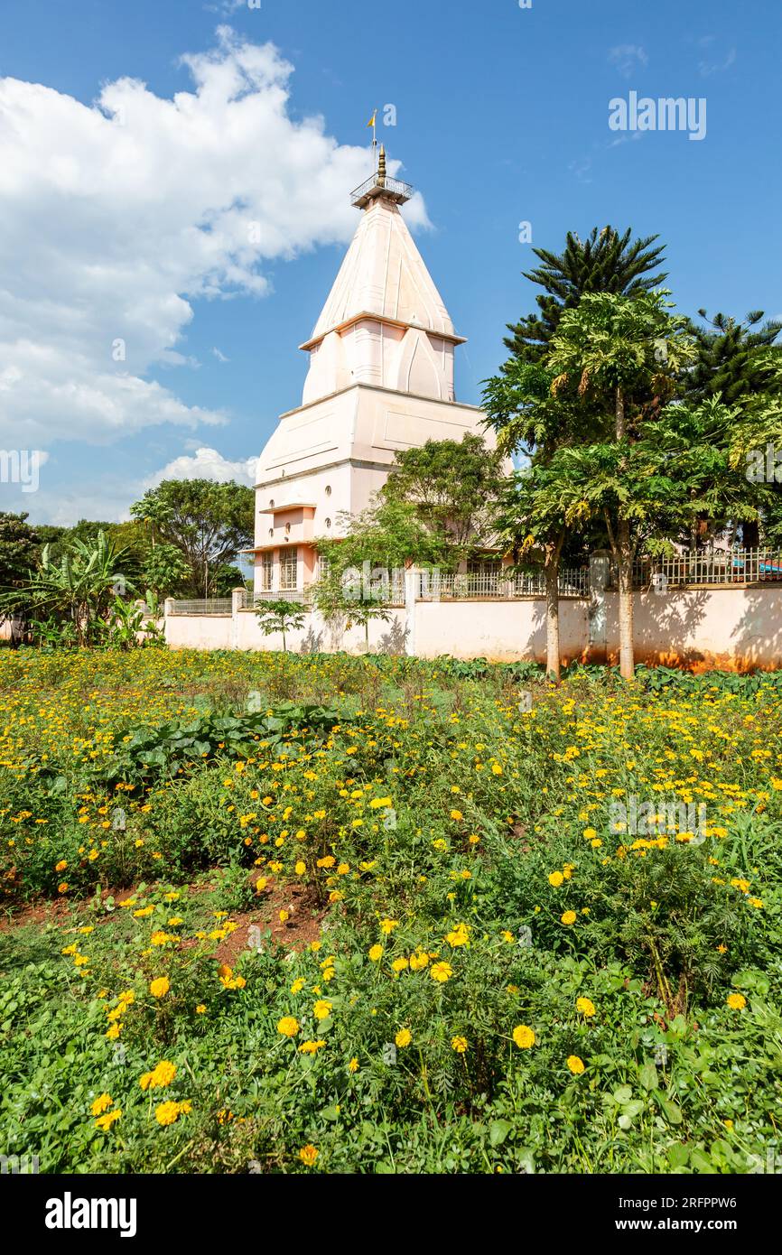 Hindu temple (Mandir) located at Mahatma Gandhi roundabout in Jinja ...