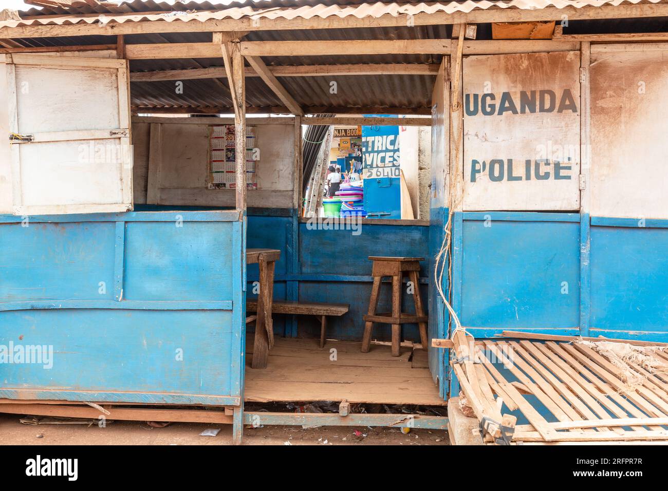 Police station on a street in Jinja, Uganda Stock Photo - Alamy