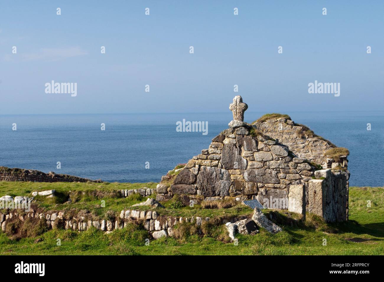 St Helen's oratory Chapel Cape Cornwall Stock Photo - Alamy