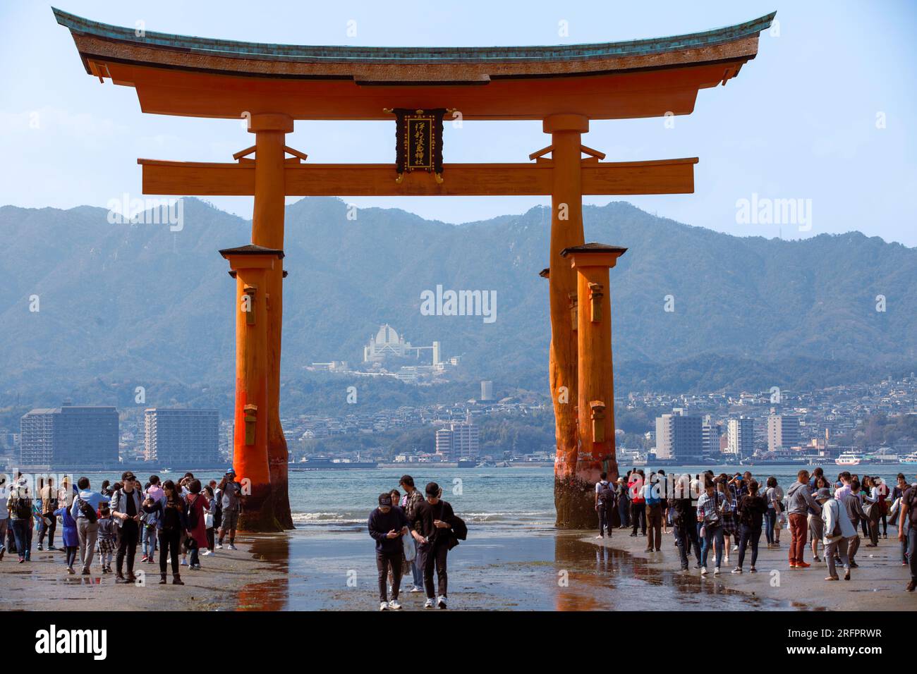Itsukushima Jinja Otorii (Grand Torii Gate) - Itsukushima Japan Stock ...