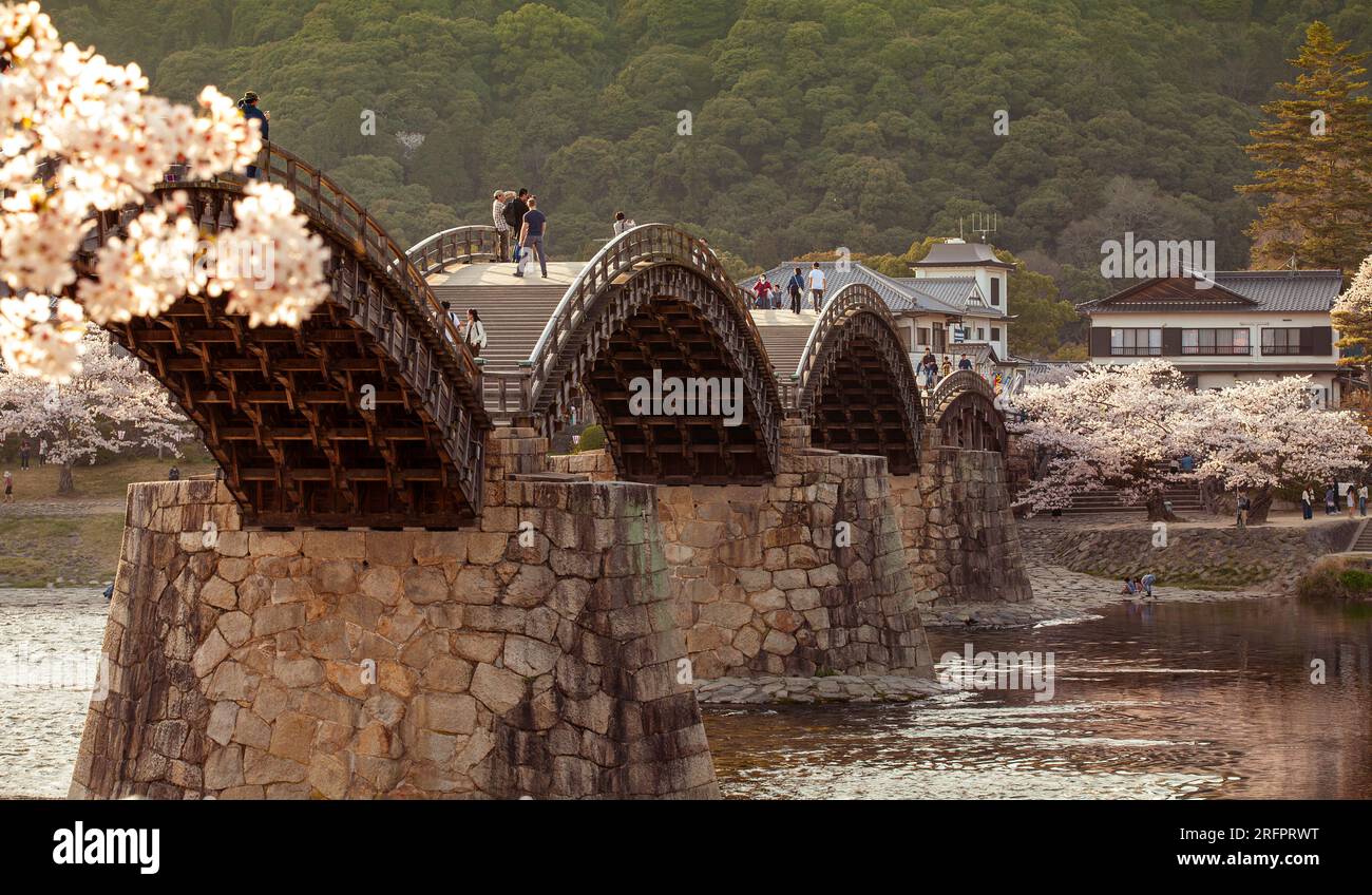 Kintai Bridge - Iwakuni, Japan One of Japan's most famous sights Stock Photo - Alamy
