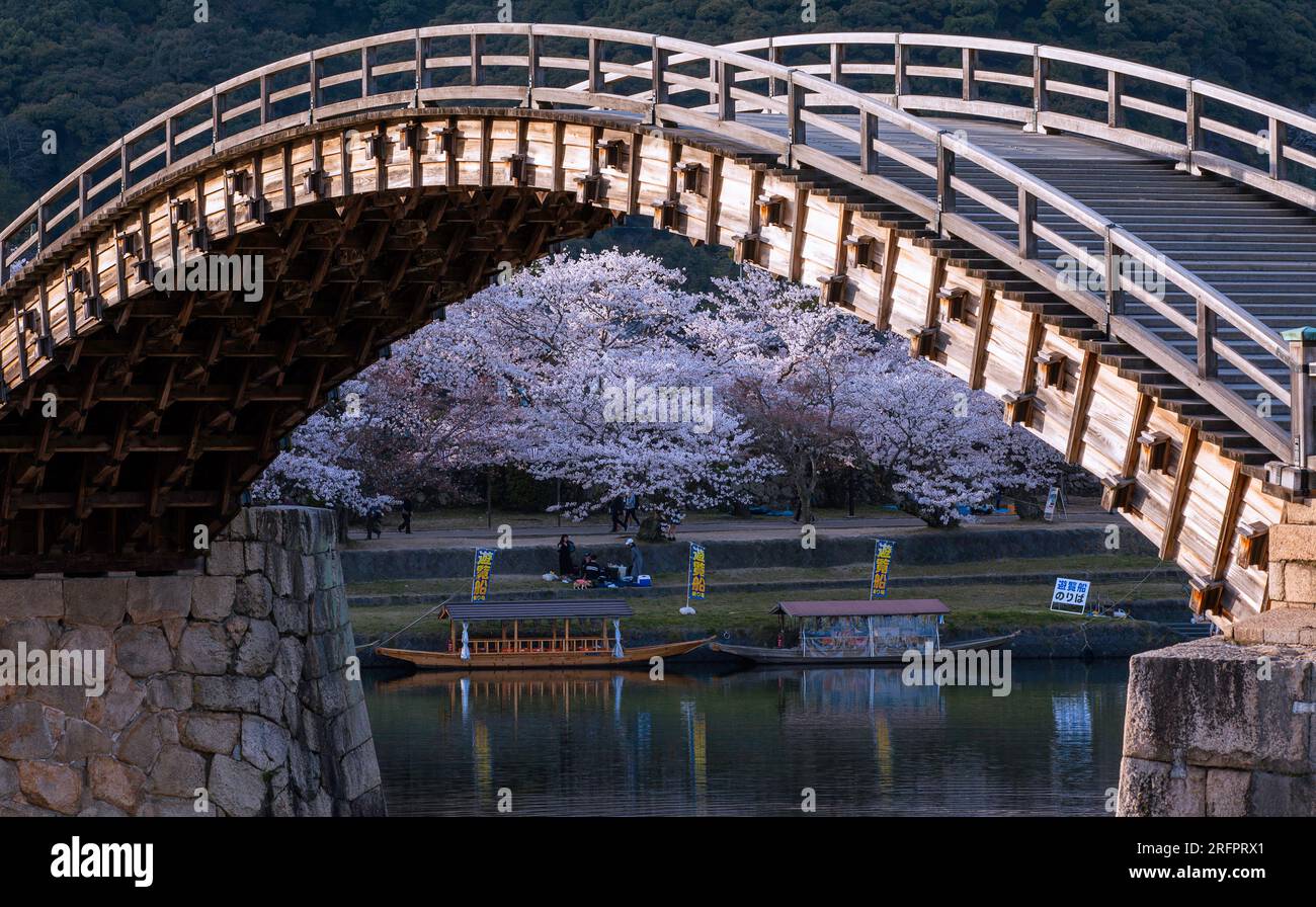 Kintai Bridge - Iwakuni, Japan One of Japan's most famous sights Stock Photo - Alamy
