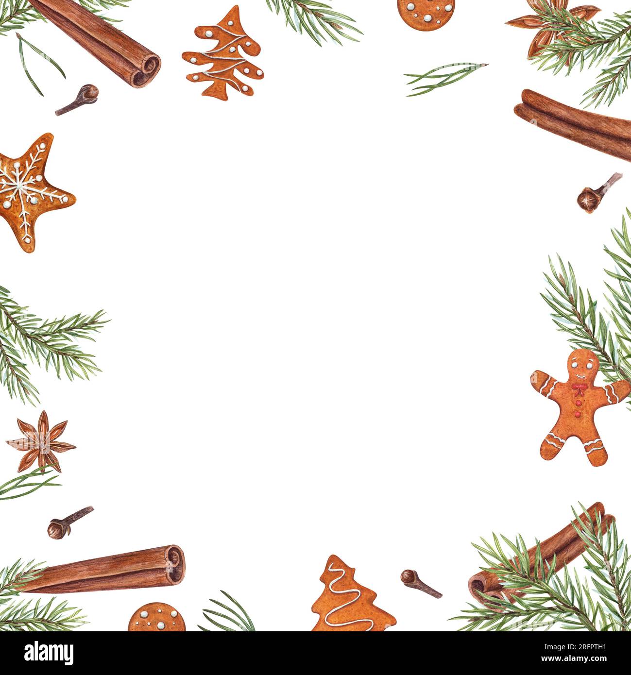 Christmas Cookies Clip Art Border