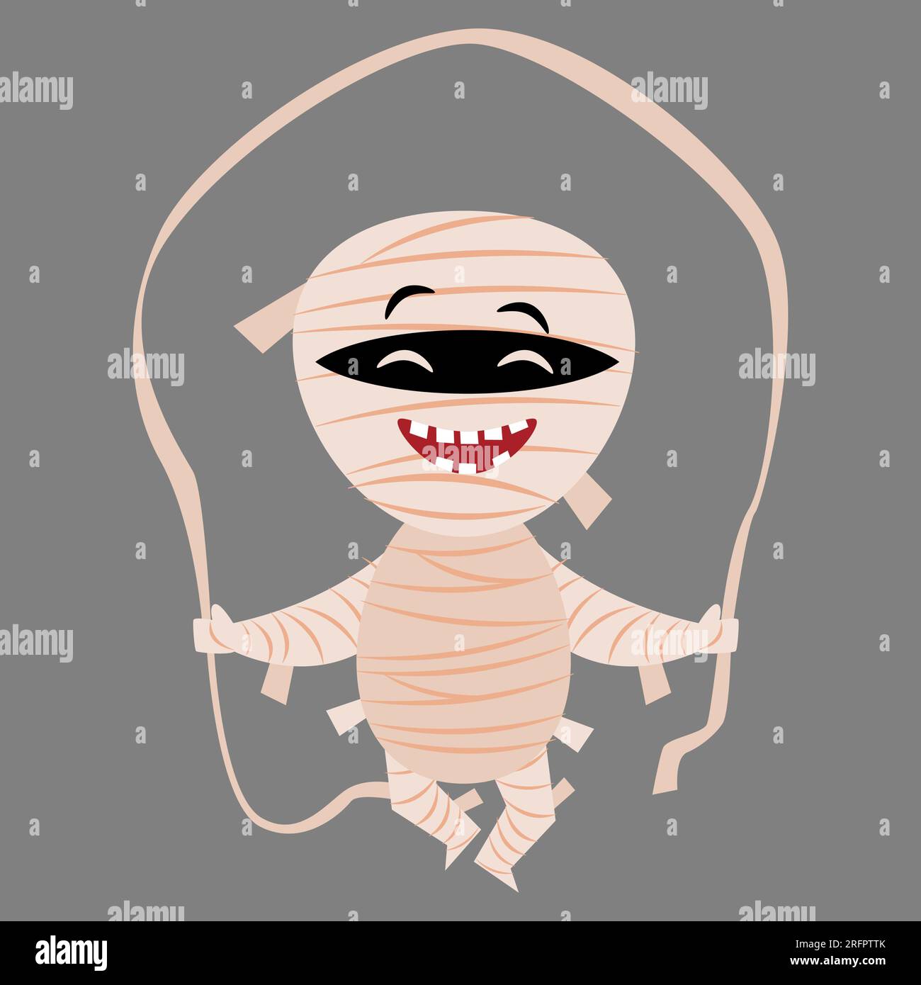 Mummy . Cute halloween cartoon characters . Vector Stock Vector Image ...