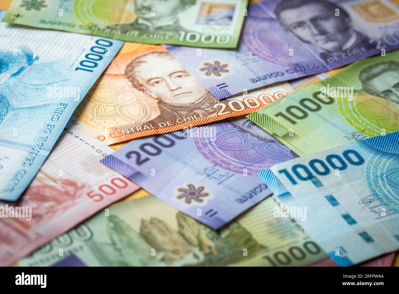 Chile peso currency note sign hi-res stock photography and images - Alamy