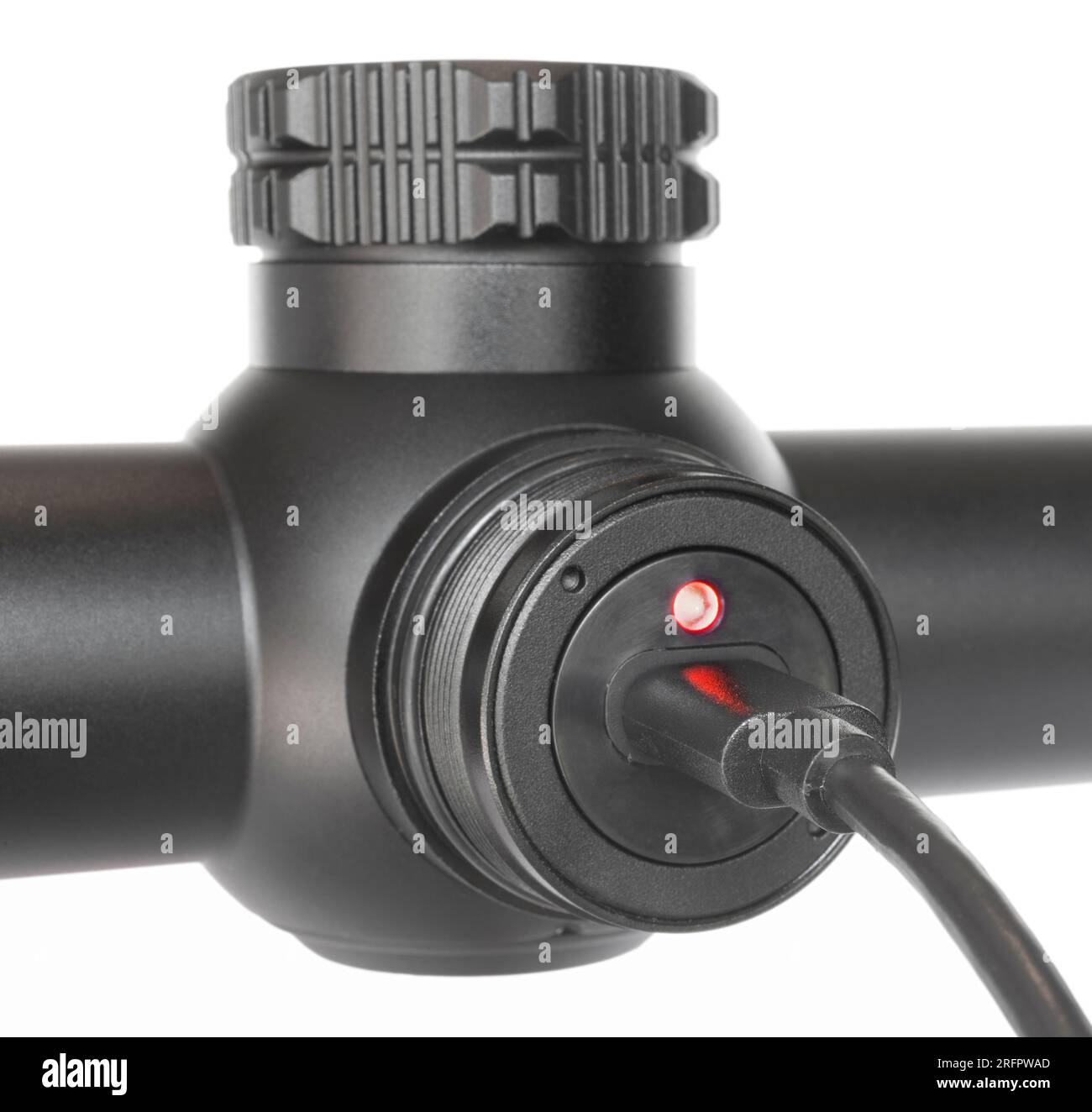 Rifle sight that uses thermal imaging to find targets downrange being ...