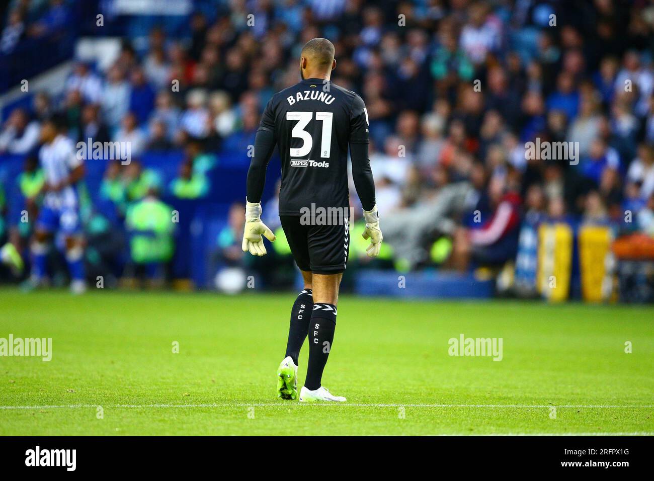 Hillsborough Stadium, Sheffield, England - 4th August 2023 Gavin Bazunu ...