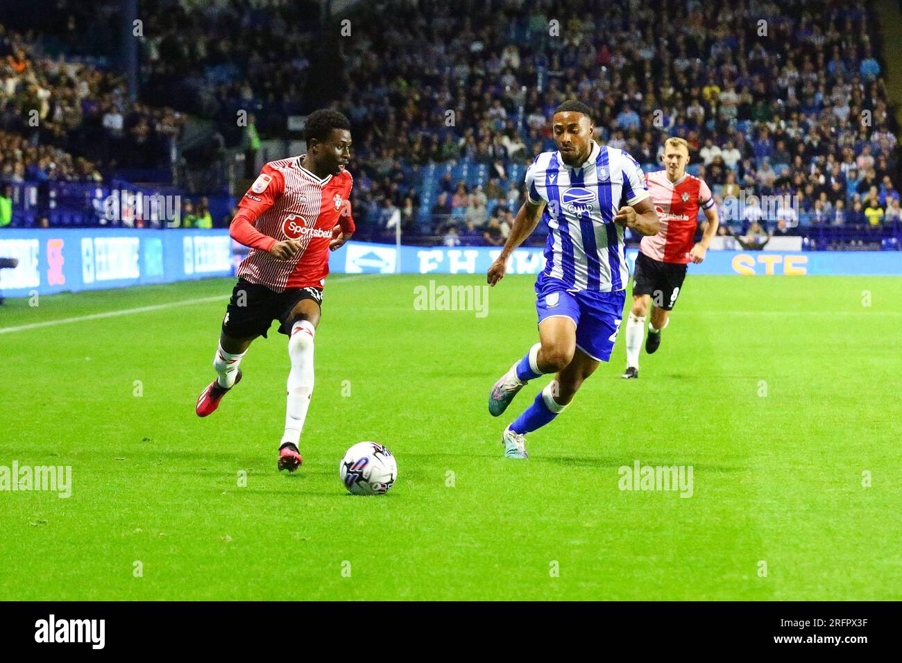 Hillsborough Stadium, Sheffield, England - 4th August 2023 Nathan Tella ...