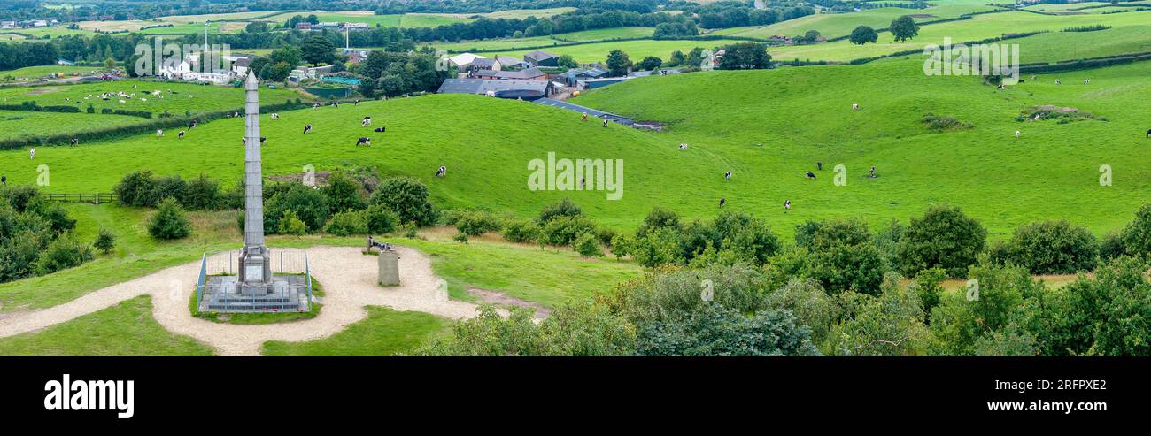 Aerial photo of Tandle Hill country park in Royton, Oldham. Manchester ...