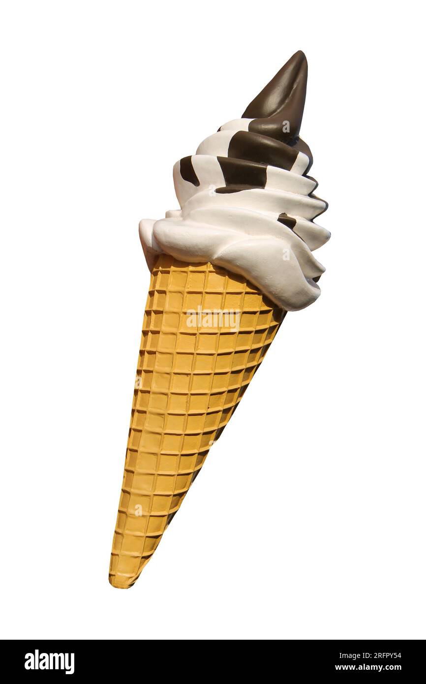 A Model of a Chocolate and Ice Cream Wafer Cone Stock Photo - Alamy