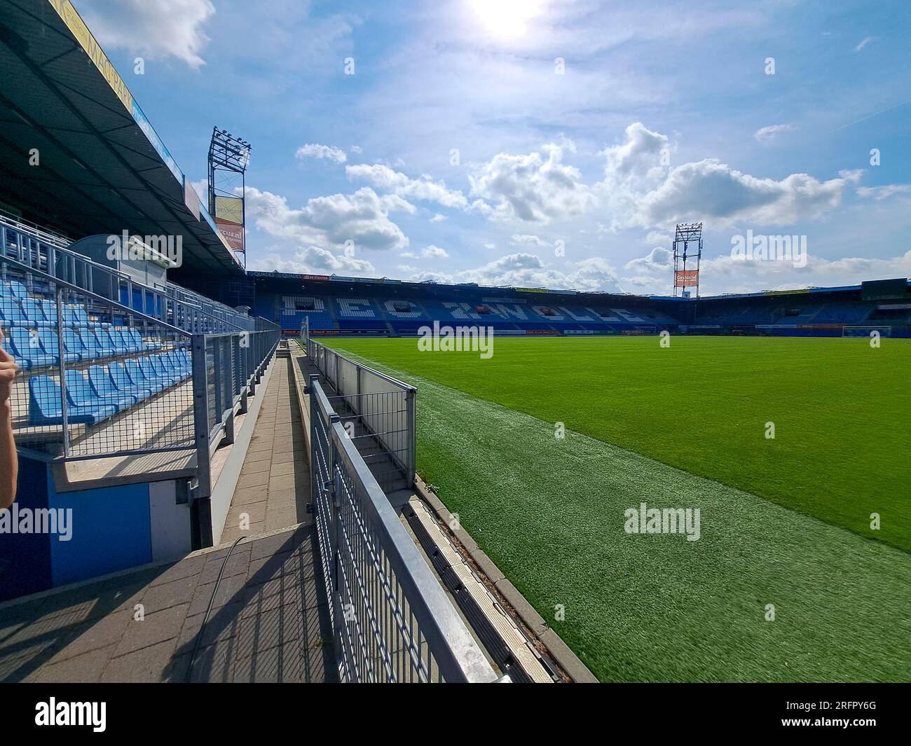 The MAC3 PEC Zwolle footbalstadium on the south side of Zwolle city in ...