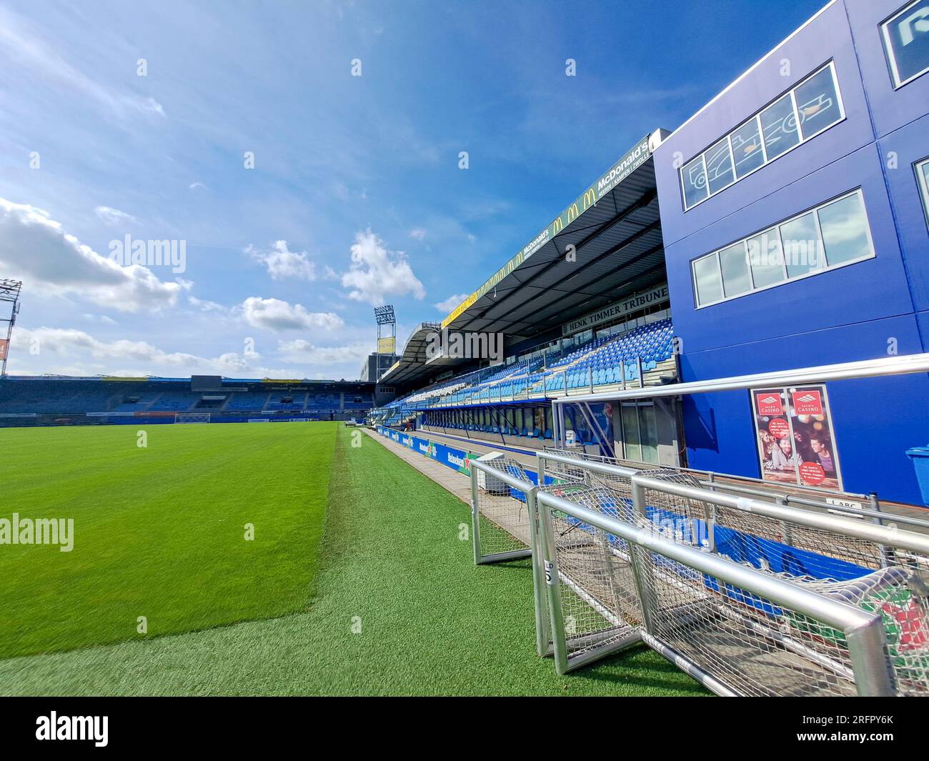 The MAC3 PEC Zwolle footbalstadium on the south side of Zwolle city in ...
