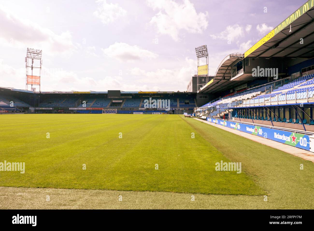 The MAC3 PEC Zwolle footbalstadium on the south side of Zwolle city in ...