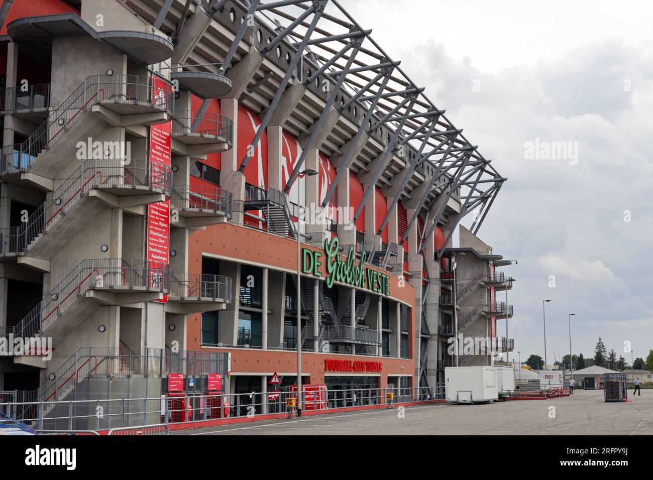 front view of the main gate of the Grolsch Veste stadium of FC Twente ...
