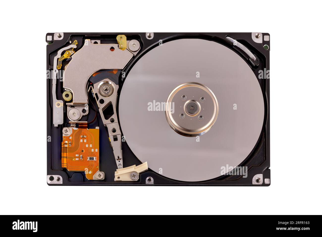 open hard disk drive isolated, transparent background Stock Photo - Alamy