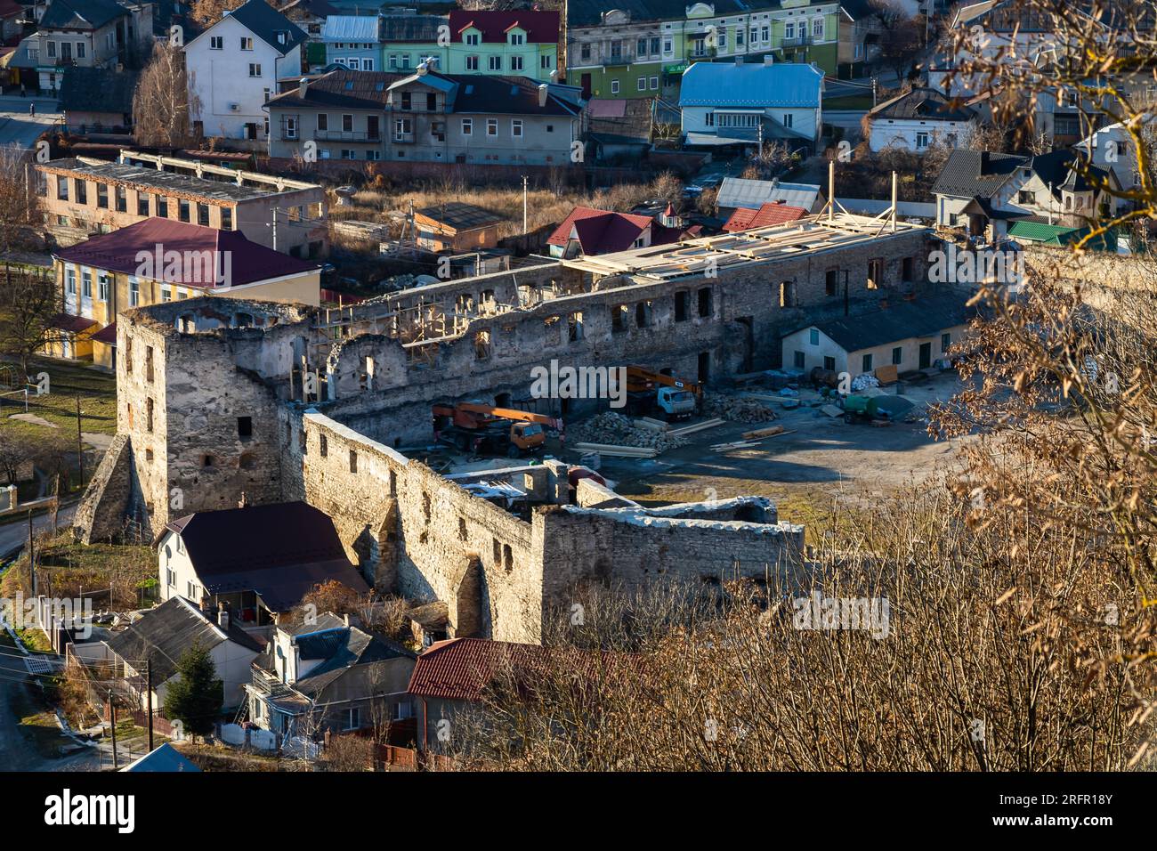 Chortkiv Ternopil Ukraine. The 16th century architectural monument is ...
