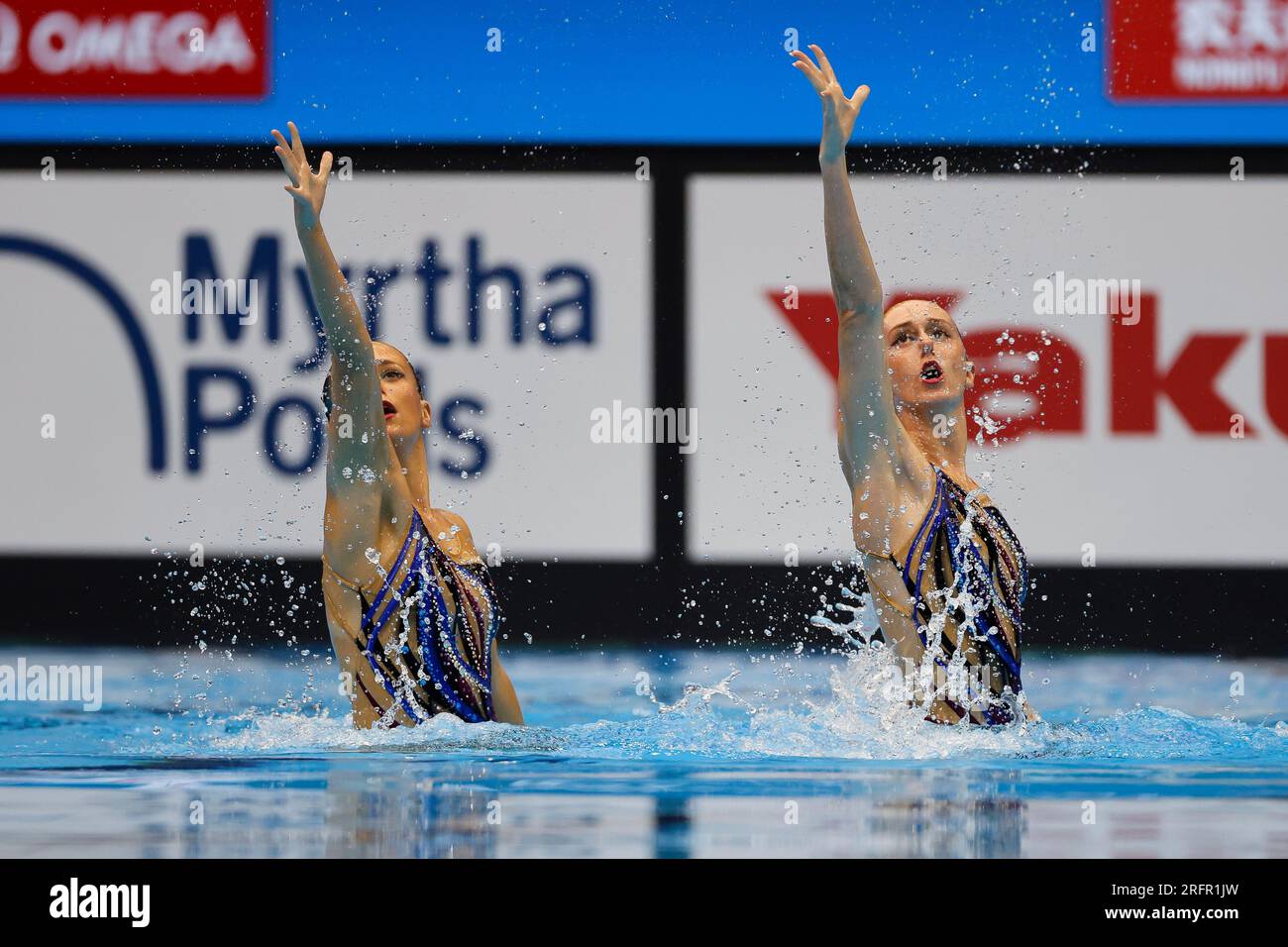 Fukuoka, Japan. 14 July, 2023: Eva Morris and Eden Worsley of New ...