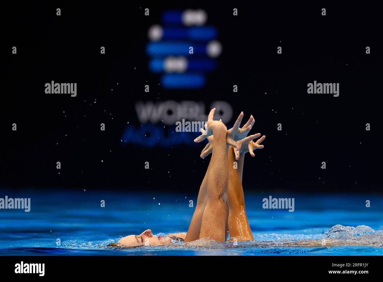 Fukuoka, Japan. 14 July, 2023: Eva Morris and Eden Worsley of New ...