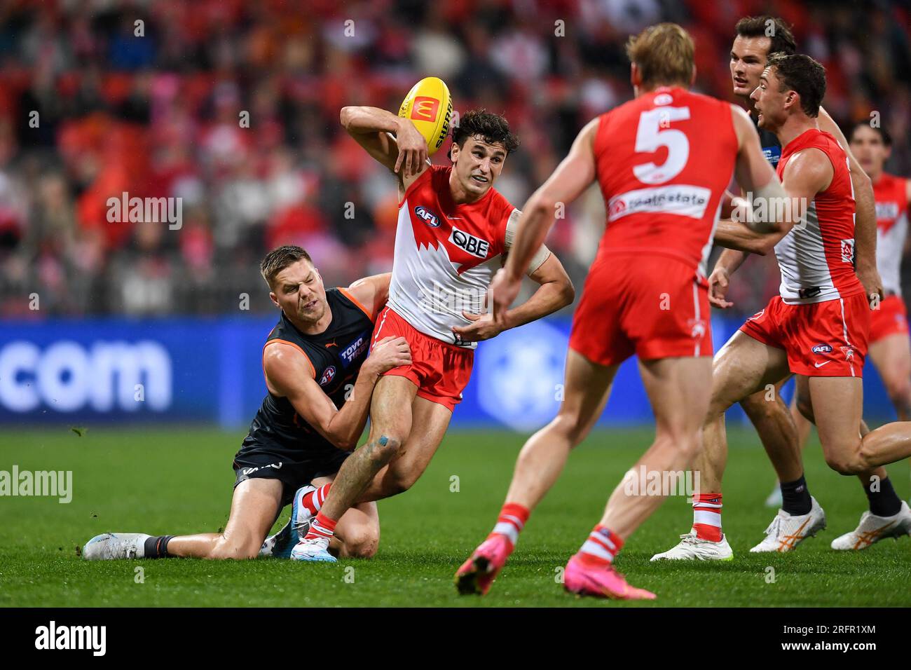 Sydney, Australia. 05th Aug, 2023. Sam Wicks of the Sydney Swans is ...