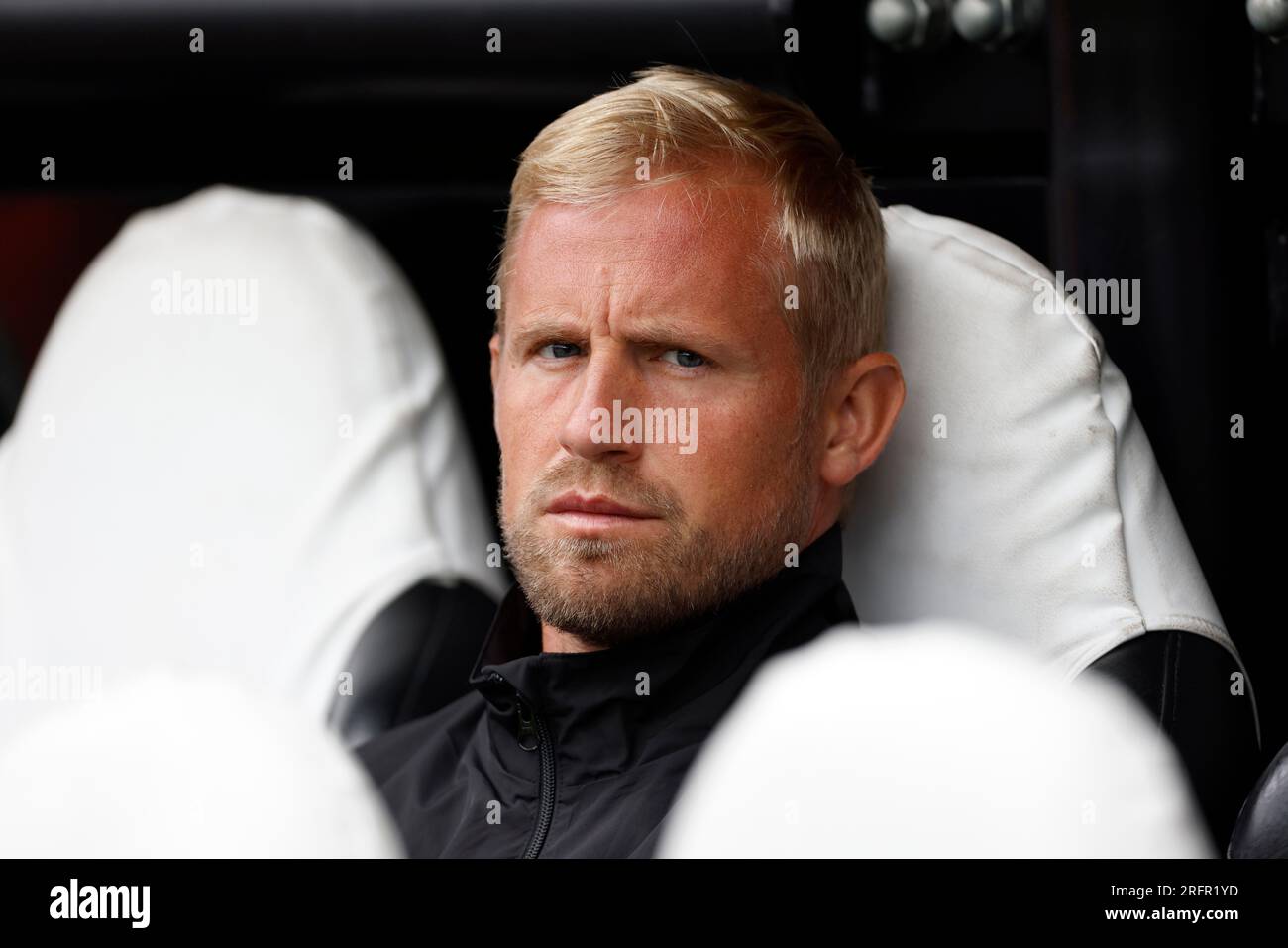 Nice's Kasper Schmeichel on the bench ahead of the Sela Cup match at St ...