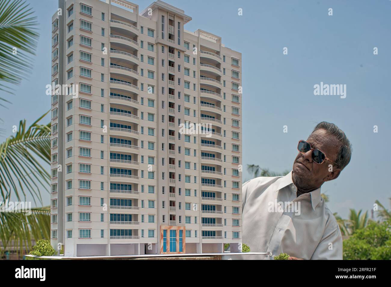 08 18 2009 an architectural scale model of a fteen storey Residential ...