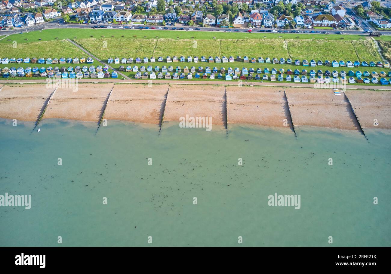 Tankerton bay beach huts hi-res stock photography and images - Alamy