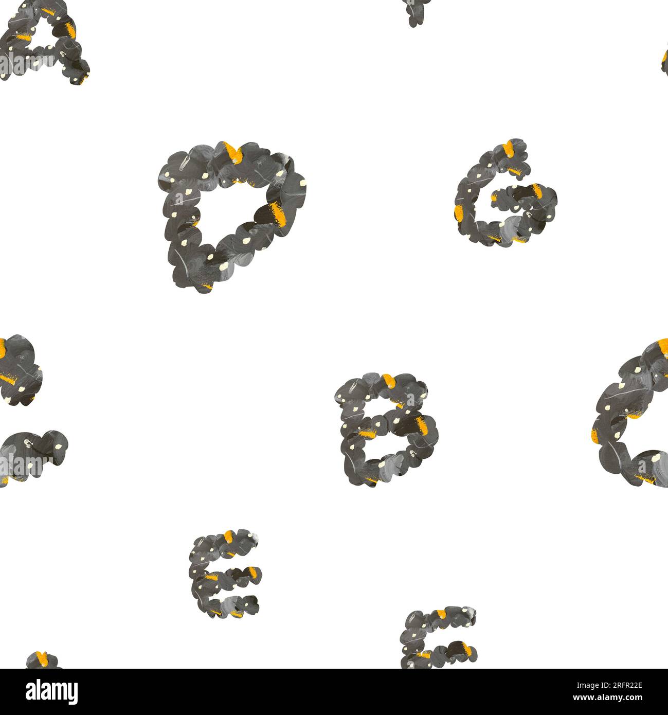 Alphabet letter grey yellow texture simple pattern Stock Photo - Alamy