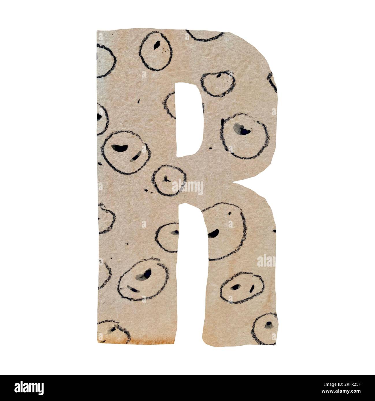 Capital letter R cut out paper alphabet Stock Photo - Alamy