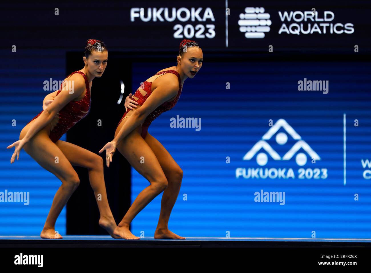 Fukuoka, Japan. 14 July, 2023: Megumi Field and Ruby remark of United ...