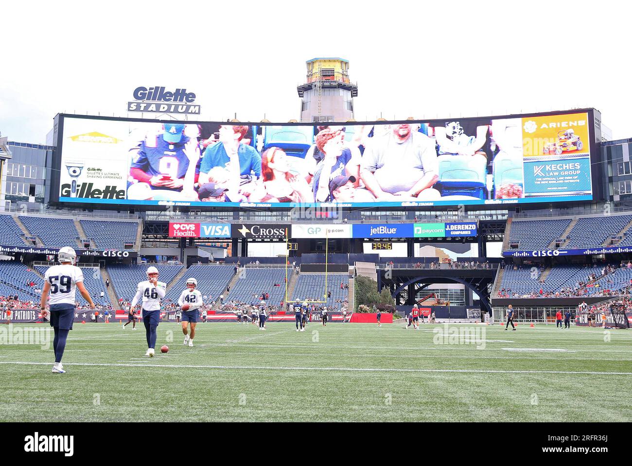 August 4, 2023; Foxborough, MA, USA; General view of the new video ...