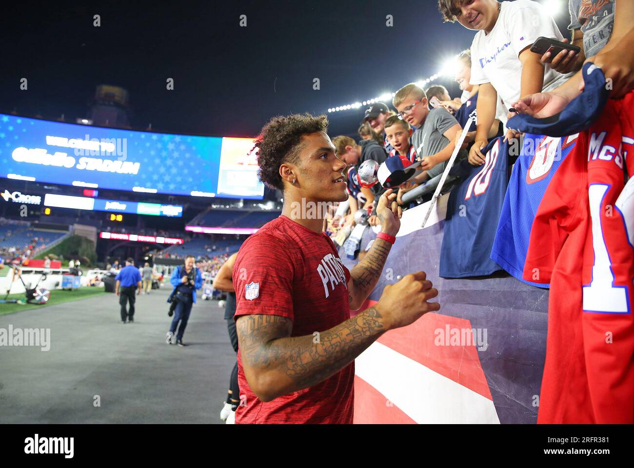 August 4, 2023; Foxborough, MA, USA; New England Patriots cornerback ...