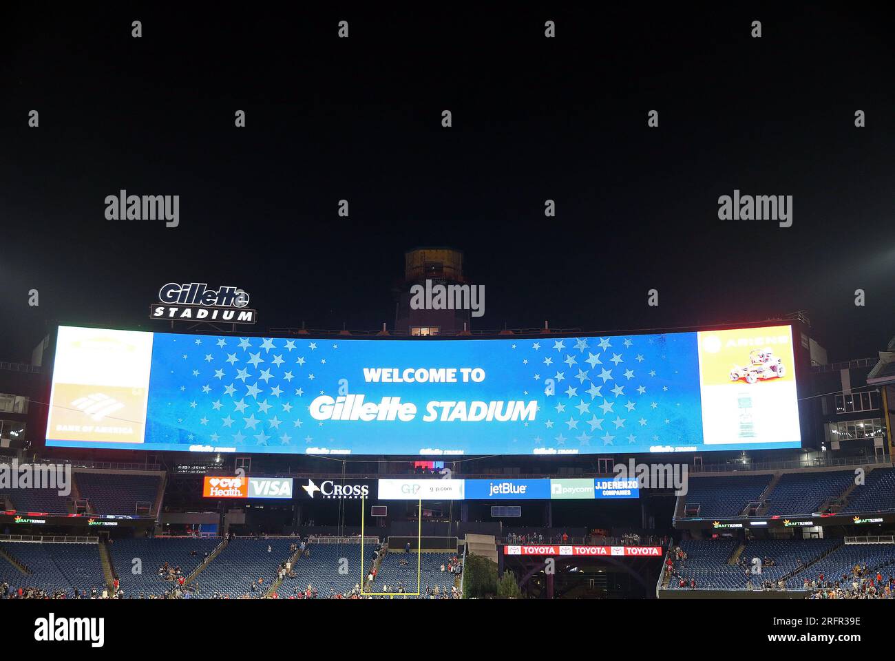 August 4, 2023; Foxborough, MA, USA; General view of the new video ...