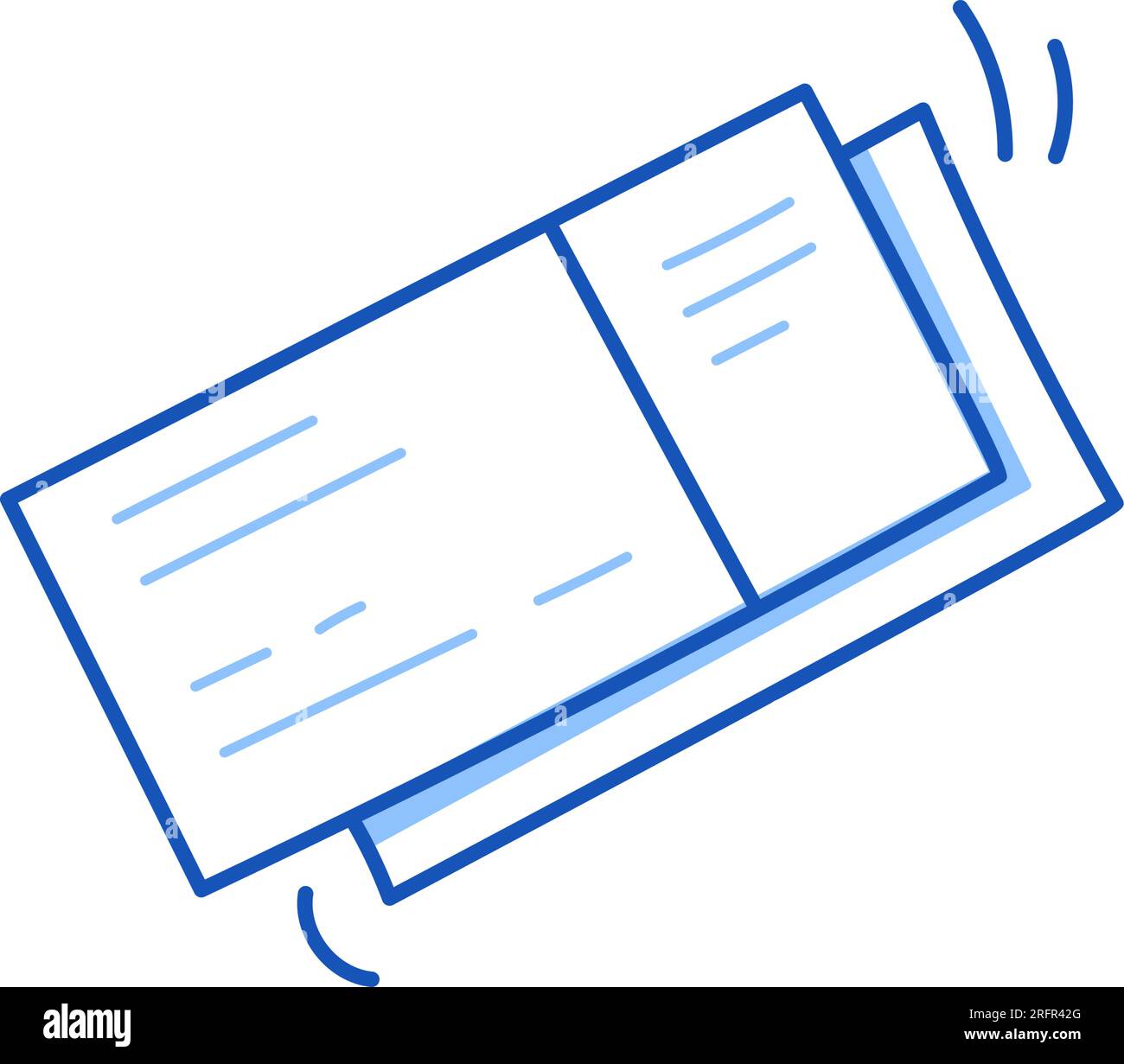 Mail letter doodle. Hand drawn sketch doodle style mail letter. Blue ...