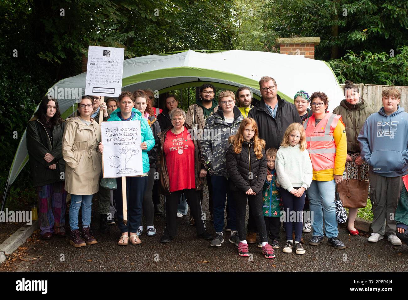 Taplow, UK. 5th August, 2023. A campaign group set up by former in ...