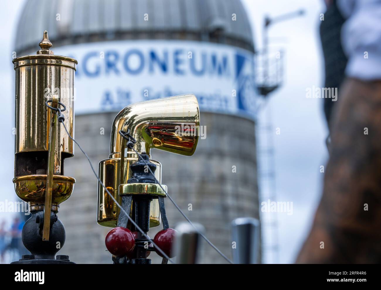 Alt Schwerin, Germany. 05th Aug, 2023. The steam whistles from the ...