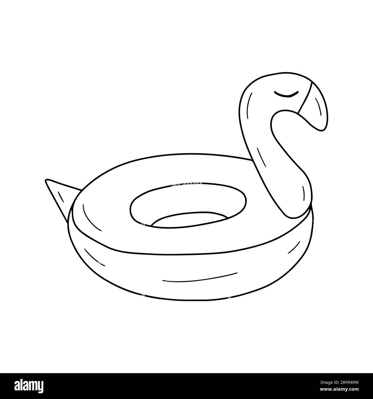 Inflatable swimming pool flamingo Stock Vector Images - Alamy