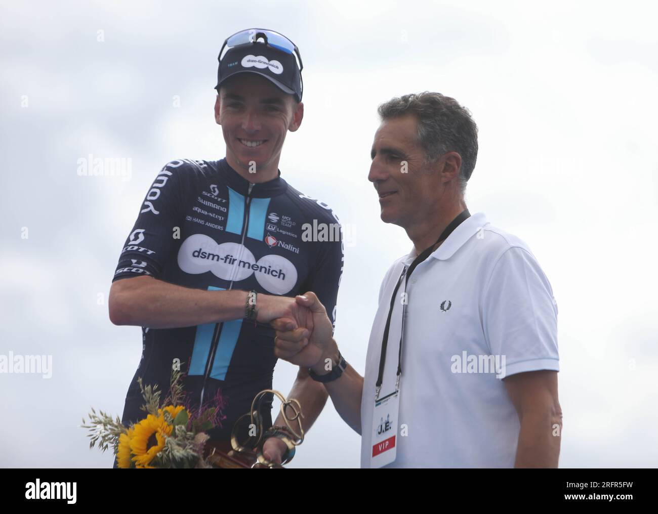 BARDET Romain of Team dsm - firmenich and Miguel Indurain Winner during ...