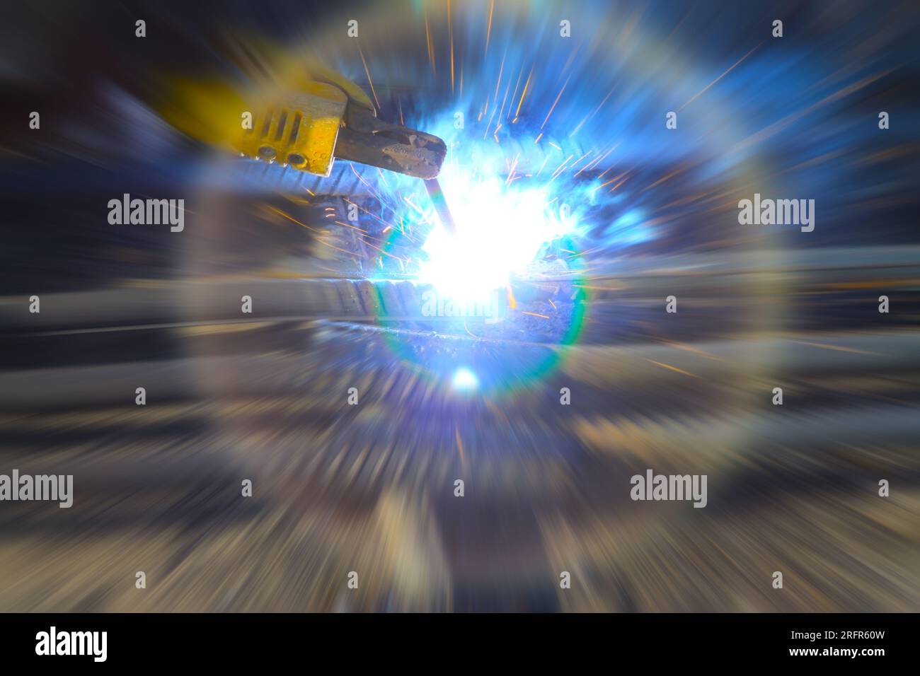 electric spark industrial creative picture Stock Photo - Alamy