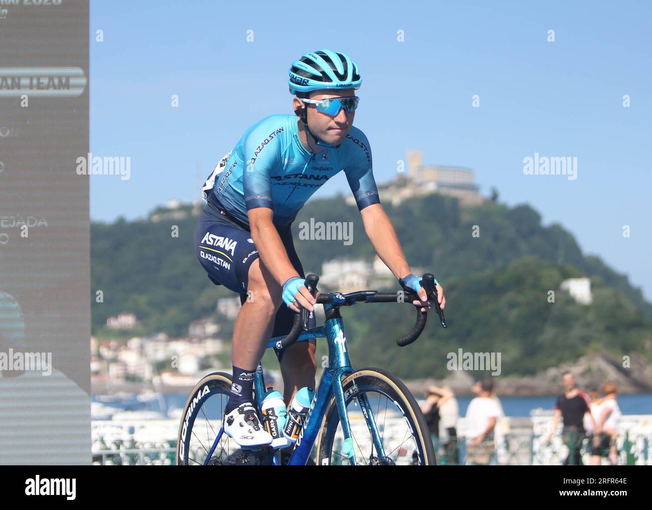 Astana Qazaqstan Team Winner during the Clasica San Sebastian 2023, UCI World Tour cycling race ...