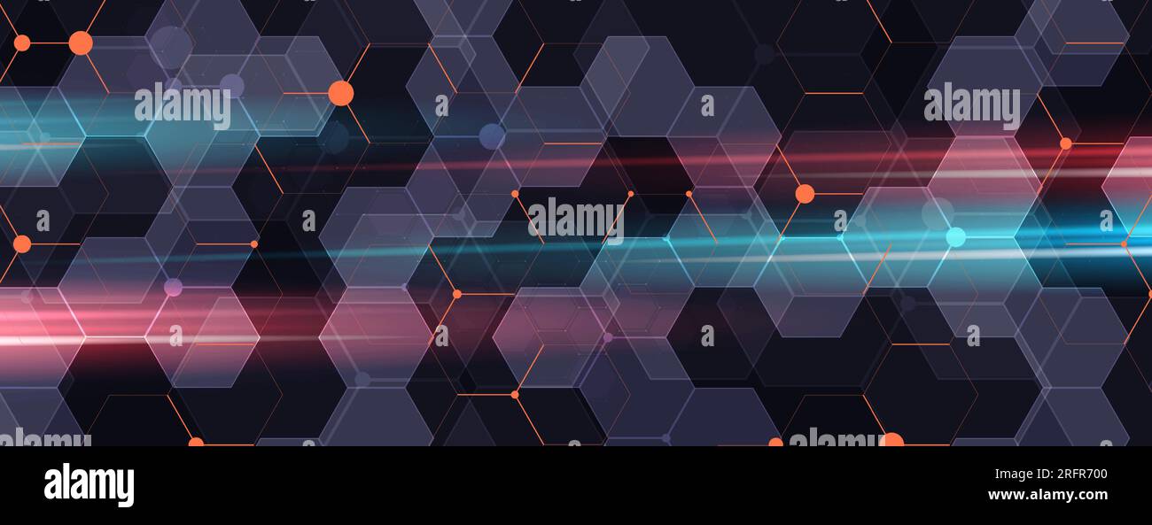 Abstract hexagon background. Technology poligonal design. Digital ...